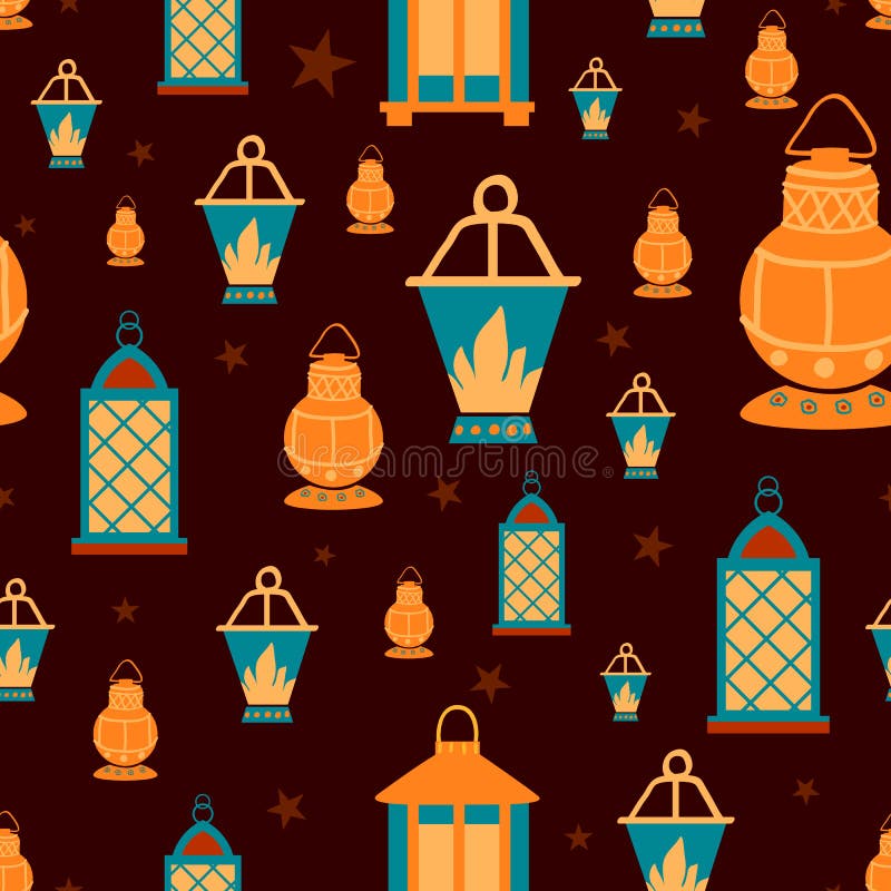 Seamless Ramdan Pattern Stock Illustrations – 40 Seamless Ramdan ...