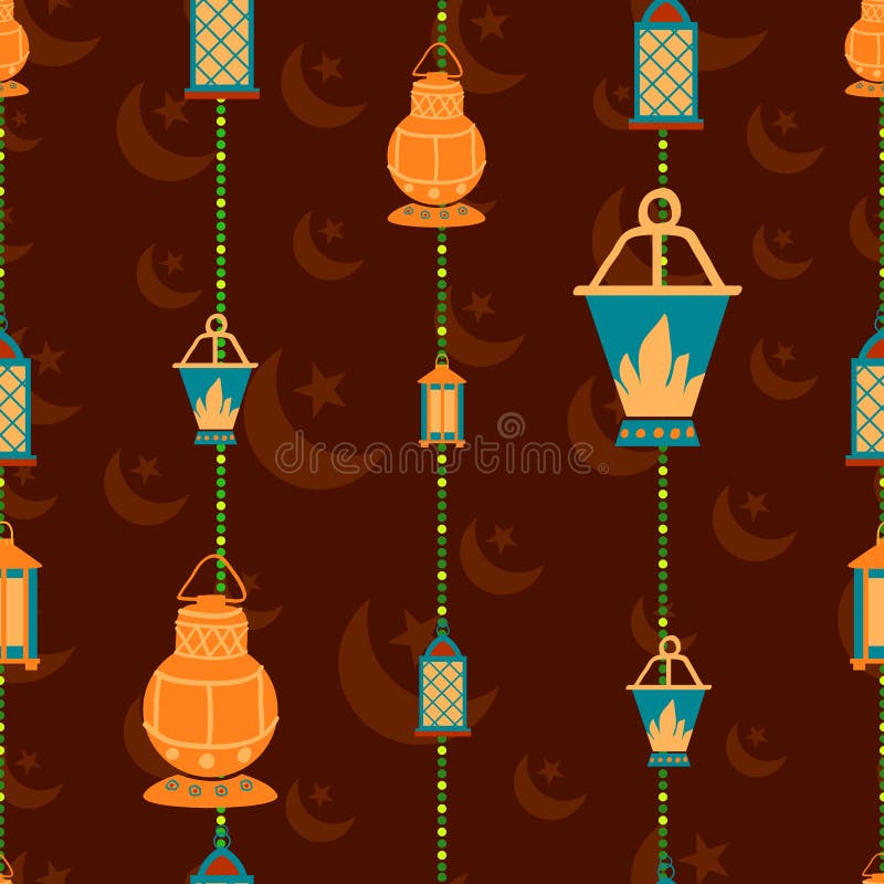 Seamless Ramdan Pattern Stock Illustrations – 40 Seamless Ramdan ...