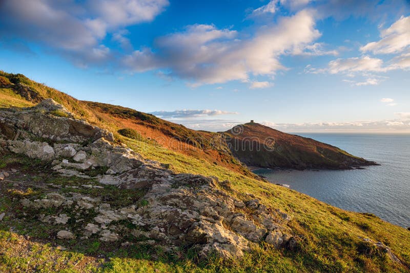 Rame Head on the Cornish Coast Stock Photo - Image of britain, cornwall ...