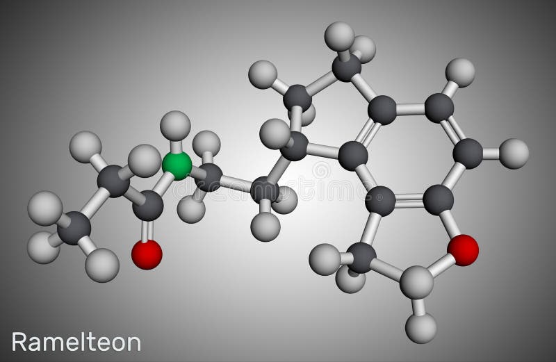 Ramelteon Molecule. it is Melatonin Receptor Agonist, Used To Treat ...