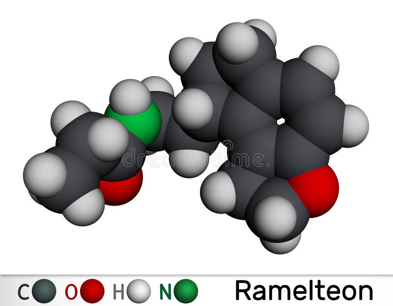 Ramelteon Molecule. it is Melatonin Receptor Agonist, Used To Treat ...