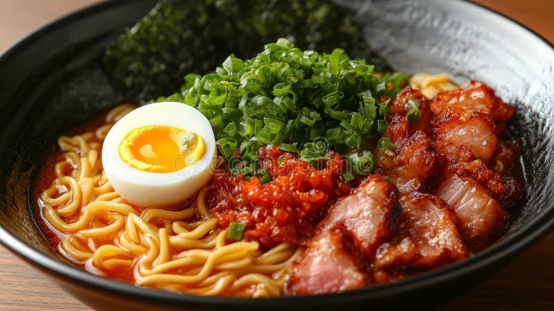 Ramen Bowl, Delicious Dish, Restaurant Table Stock Image - Image of ...
