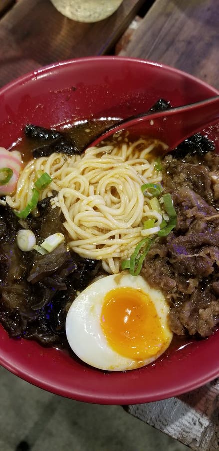 Ramen, spicy, lunch stock photo. Image of fish, food - 206398212