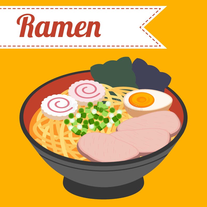 Ramen vector stock vector. Illustration of meal, healthy - 70932455
