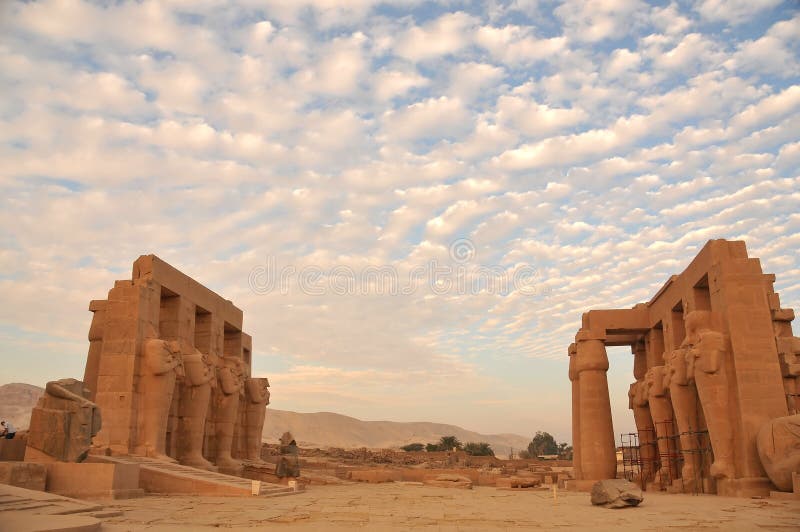 Ramesseum stock photo. Image of temple, ancient, entrance - 18553196