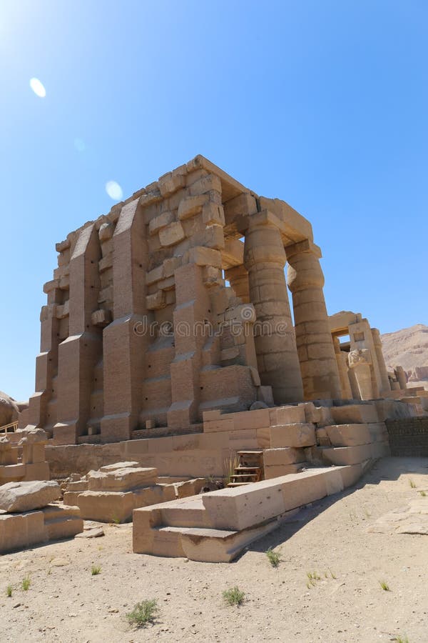 Ramesseum temple - Egypt stock image. Image of amon - 105473959