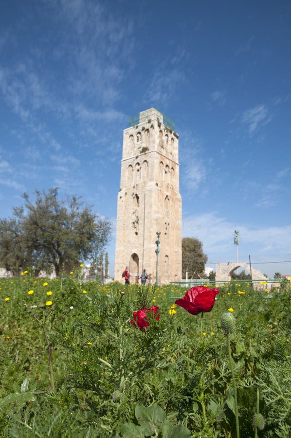 Ramla, Tower of Ramla stock image. Image of archaic, view - 50870067