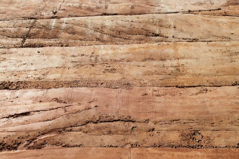 Rammed Earth Wall Material Texture Stock Photo - Image of friendly ...