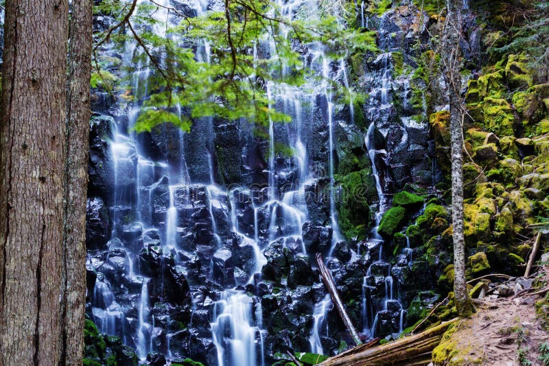 Ramona Falls stock photo. Image of fresh, flowing, nature - 73865820