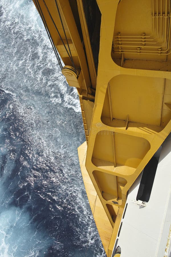 Ramp of a big vessel stock image. Image of container - 49491985