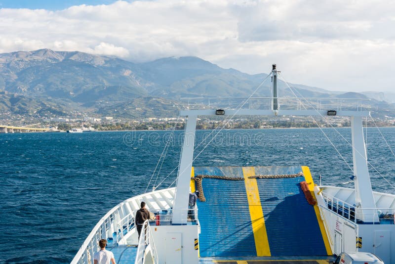 Ramp of a car ferry stock image. Image of coastal, business - 46837311