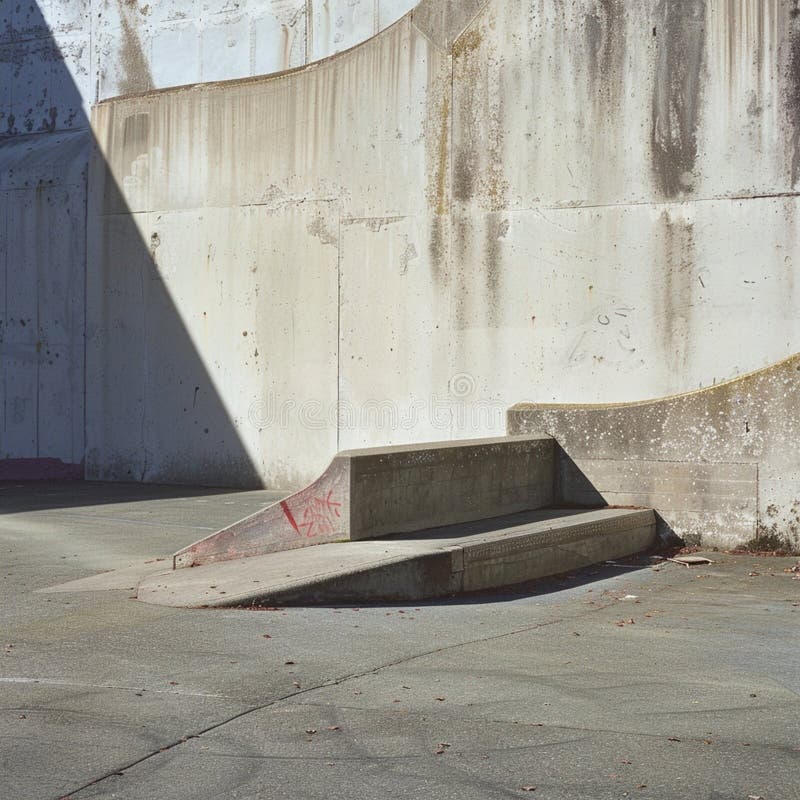 Ramp Corner View, Modern Design, Perfect for Accessibility Stock ...