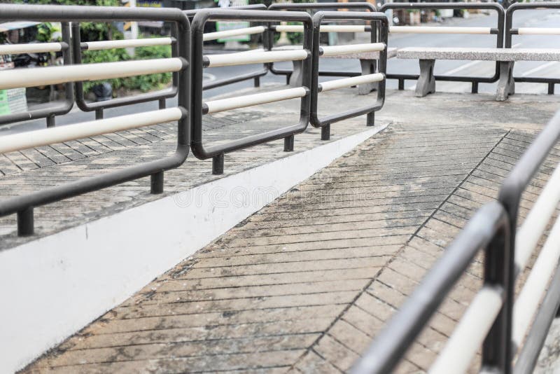 Ramp for the Disabled Outside Building Stock Photo - Image of ...