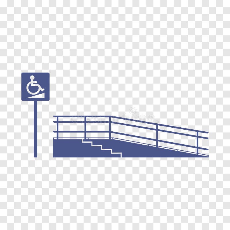 Ramp For The Disabled Symbol Sign, Vector Illustration, Isolate On ...