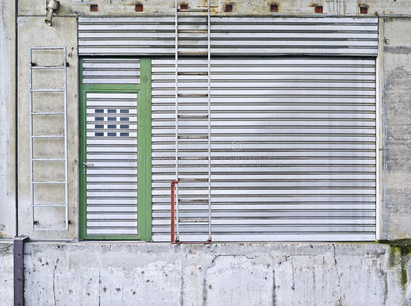 Ramp, Gate, Entrance, Door, Corrugated Stock Image - Image of ...