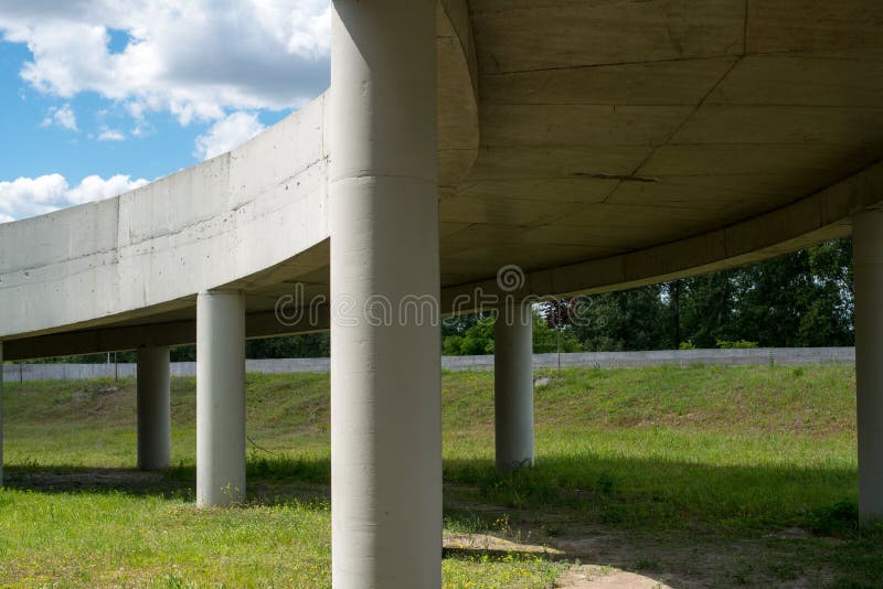 The Ramp of the Grade-separated Road Junction Stock Image - Image of ...