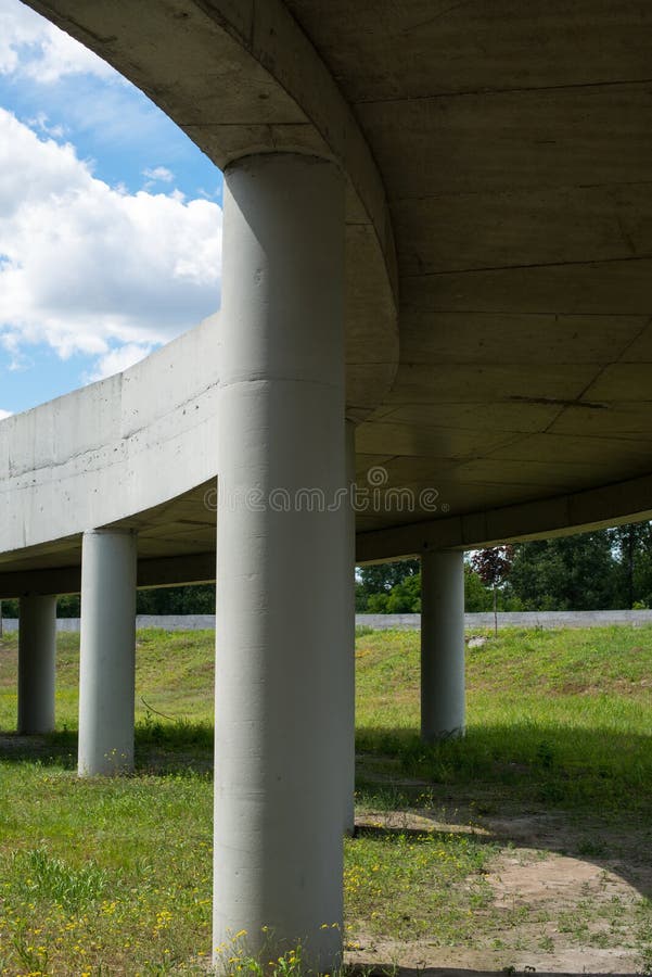 The Ramp of the Grade-separated Road Junction Stock Photo - Image of ...
