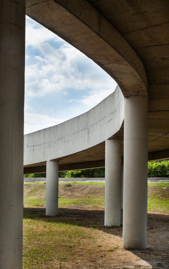 The Ramp of the Grade-separated Road Junction Stock Image - Image of ...