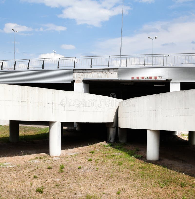 The Ramp of the Grade-separated Road Junction Stock Image - Image of ...