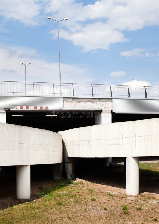 The Ramp of the Grade-separated Road Junction Stock Image - Image of ...