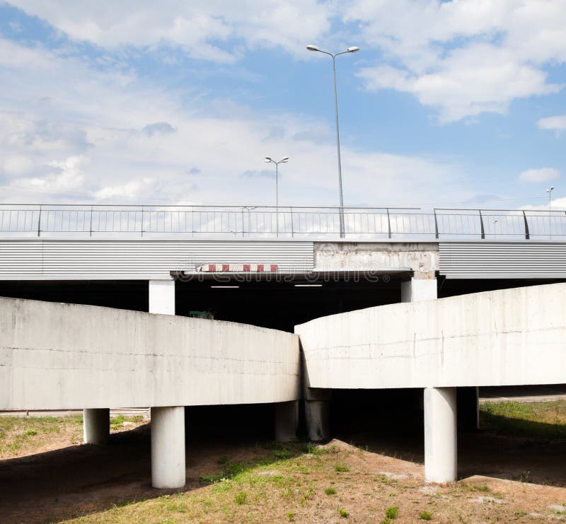 The Ramp of the Grade-separated Road Junction Stock Image - Image of ...