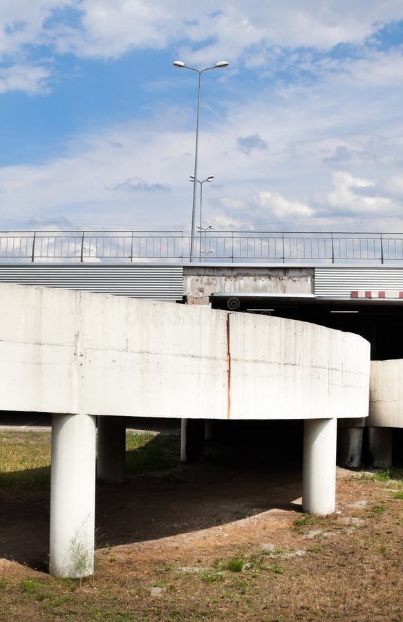 The Ramp of the Grade-separated Road Junction Stock Image - Image of ...
