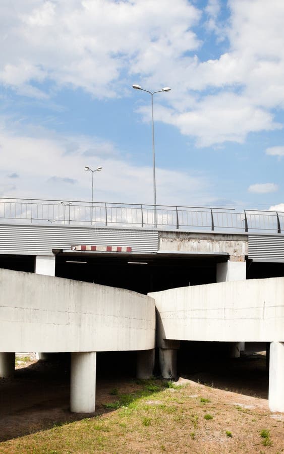 The Ramp of the Grade-separated Road Junction Stock Photo - Image of ...