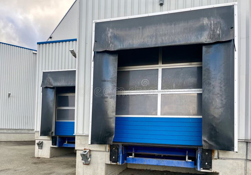 Ramp for Loading Cargo into Semi-trailers of Trucks. Ramp for Unloading ...