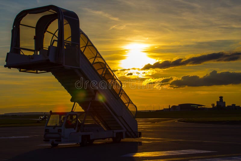 A ramp of the plane stock photo. Image of airport, journey - 31143992