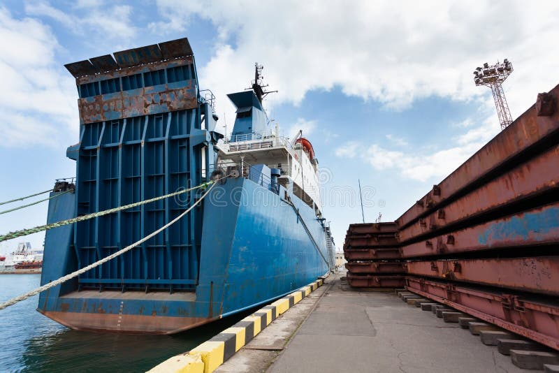 Ramp ship stock image. Image of carry, steel, ship, ramp - 29956529