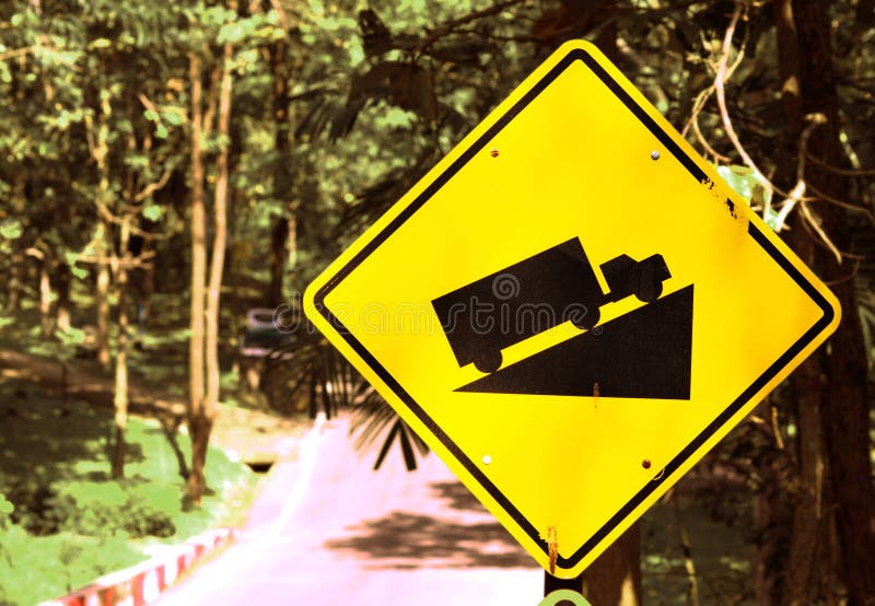 Ramp - Traffic Signs beside Country Road Stock Photo - Image of traffic ...