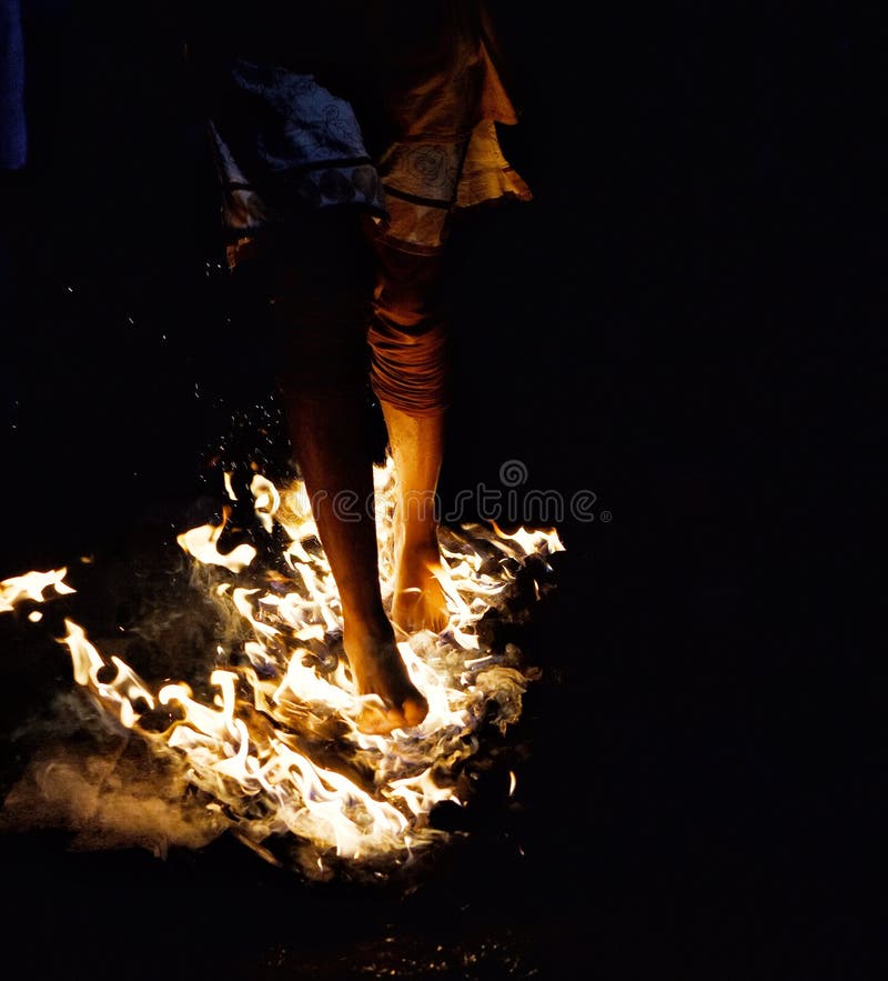 Fire walk stock photo. Image of barefoot, fire, ramp - 137427474