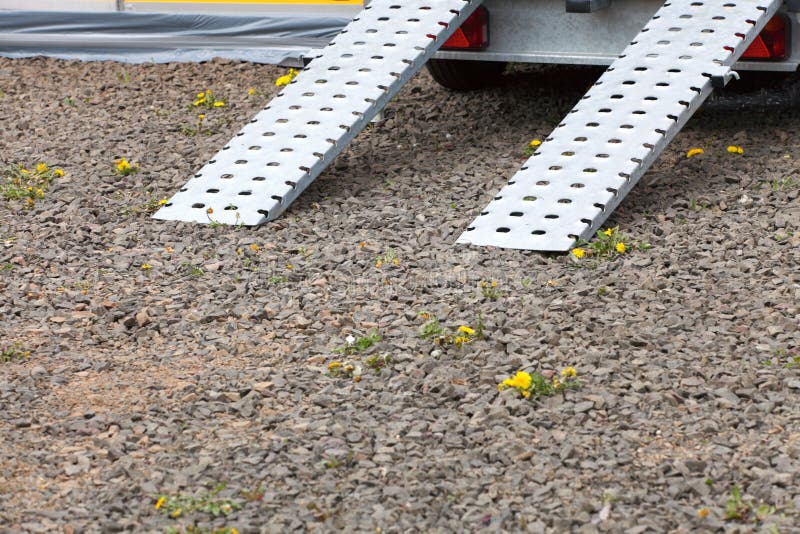 Ramp for Wheelchair at Vehicle Stock Image - Image of transport, truck ...