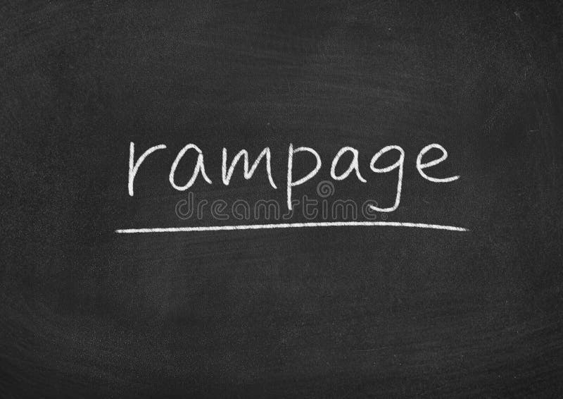 Rampage stock photo. Image of chalkboard, abstract, concept - 165607180