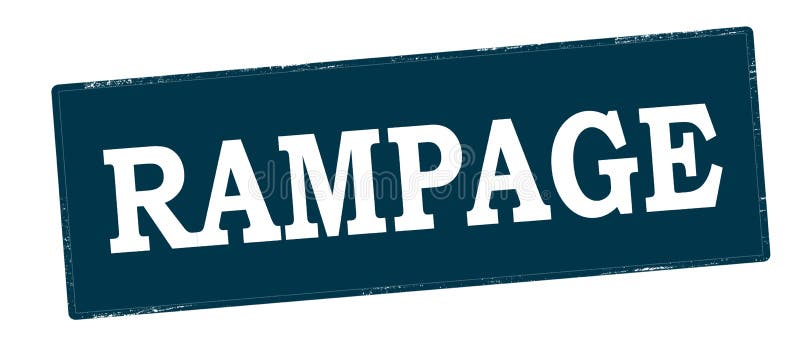 Rampage stock illustration. Illustration of word, rampancy - 108517520