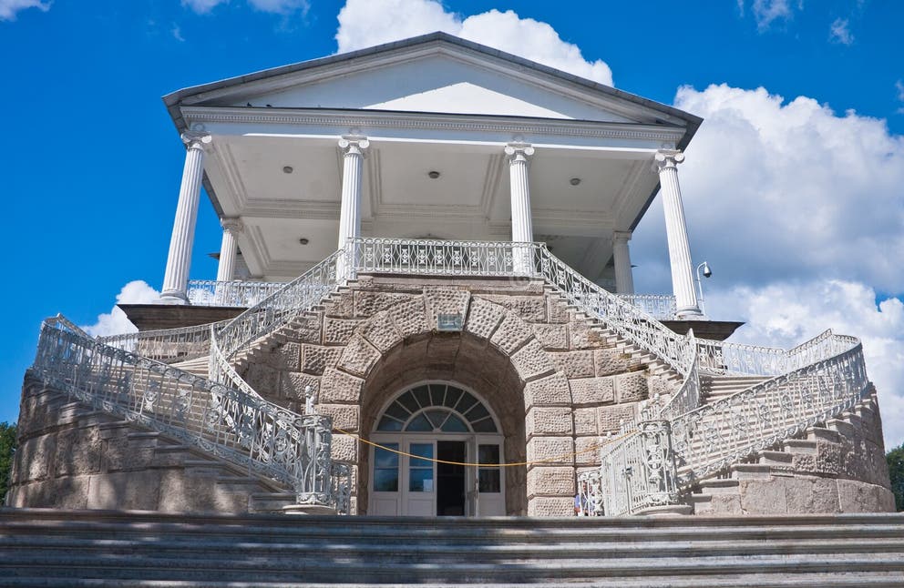 Galerie Cameron Dans Le Palais De Catherine, Russie Photo stock - Image ...