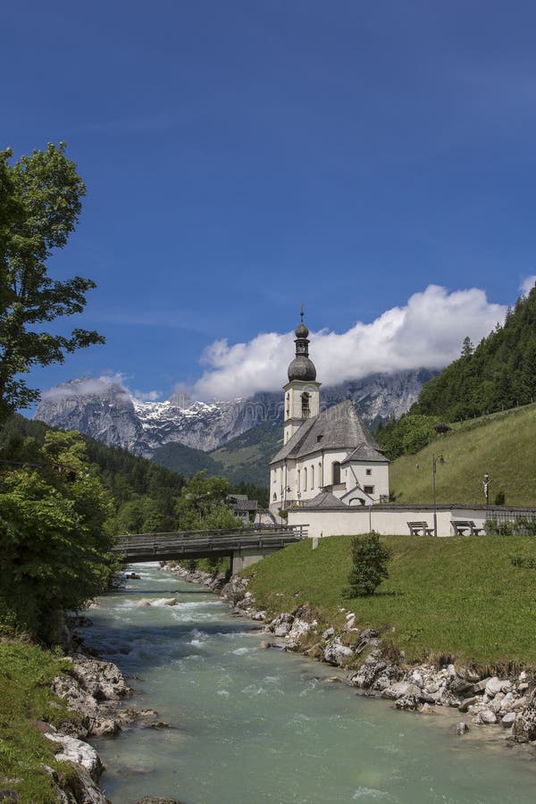 Ramsau stock photo. Image of trees, ramsau, alpine, bridge - 32653558