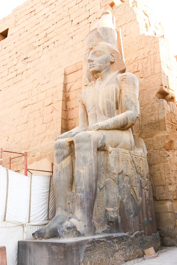 Ramses the King Statue, Luxor Temple Stock Photo - Image of april ...
