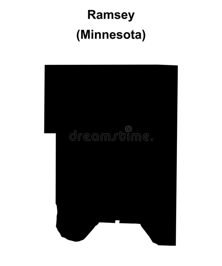 Ramsey outline map stock vector. Illustration of counties - 361612004