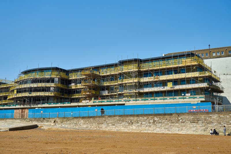 Ramsgate, England - April 19, 2021: Construction of the Royal Sands ...