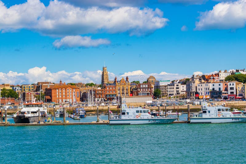 Ramsgate Harbour and Waterfront Panorama Kent England Editorial Stock ...