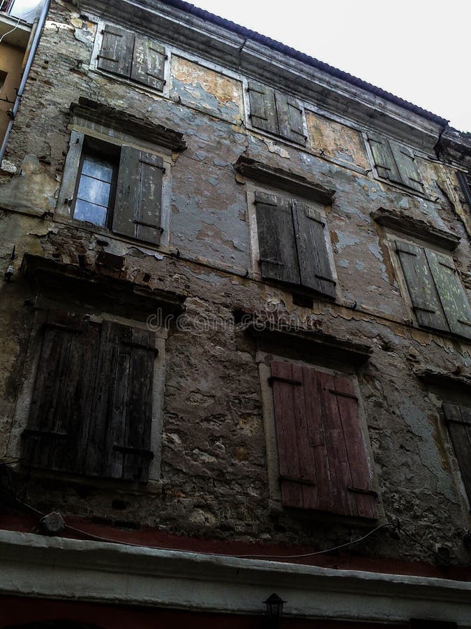 Ramshackle old building stock image. Image of dwelling - 46183377