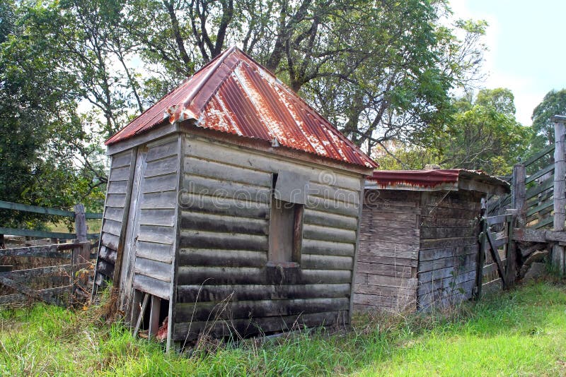 Ramshackle Farm Sheds stock image. Image of doors, dilapidated - 4512221