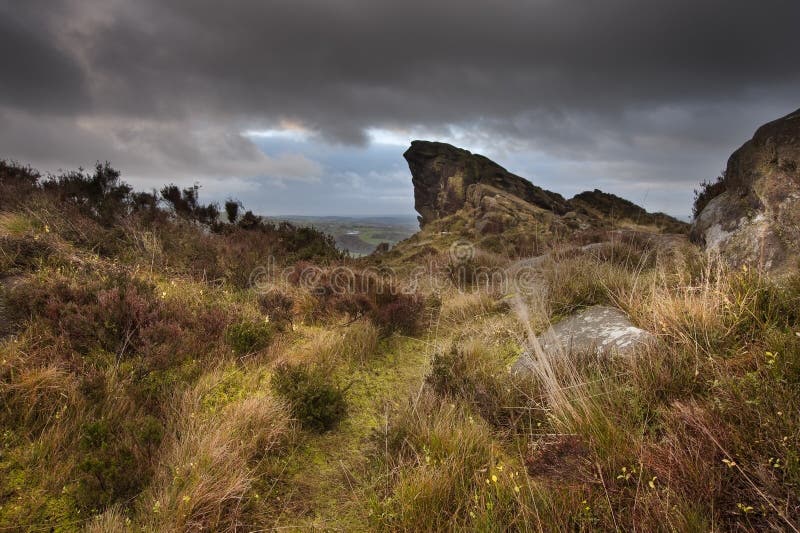 Ramshaw Rocks Peak District National Park Derbyshire Stock Image ...