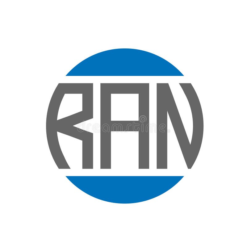 RAN Letter Logo Design on White Background. RAN Creative Initials ...