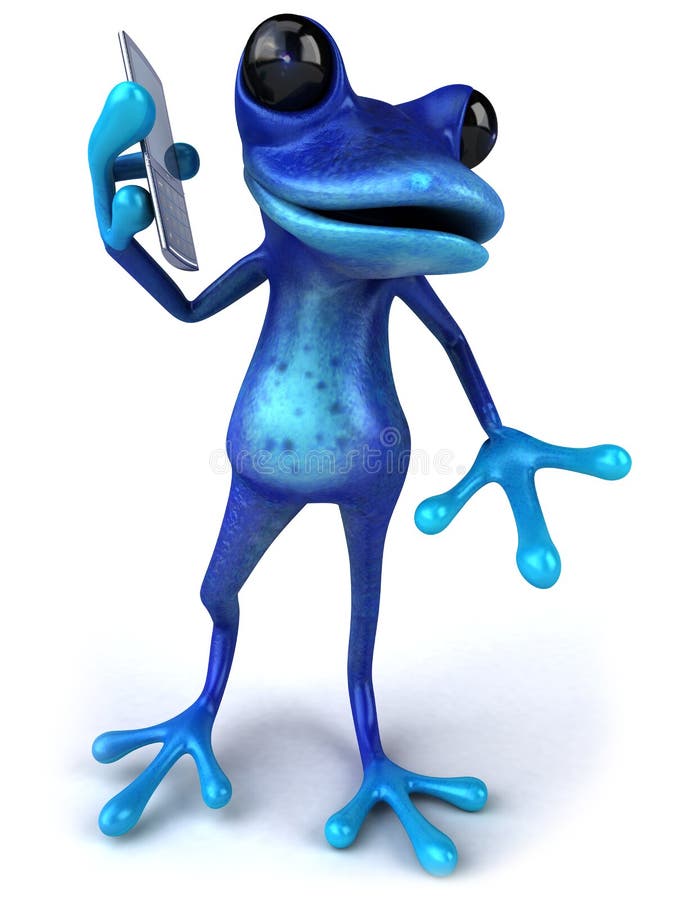 Rana azul stock de ilustración. Ilustración de anfibio - 20801524
