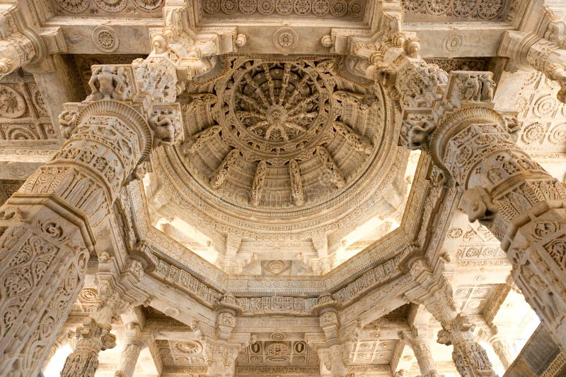 Ranakpur Jain Tempel, Rajasthan. Stockbild - Bild von islam, denkmal ...