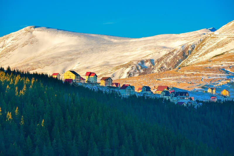 Ranca Ski Resort in the Parang Mountains, Romania Stock Image - Image ...