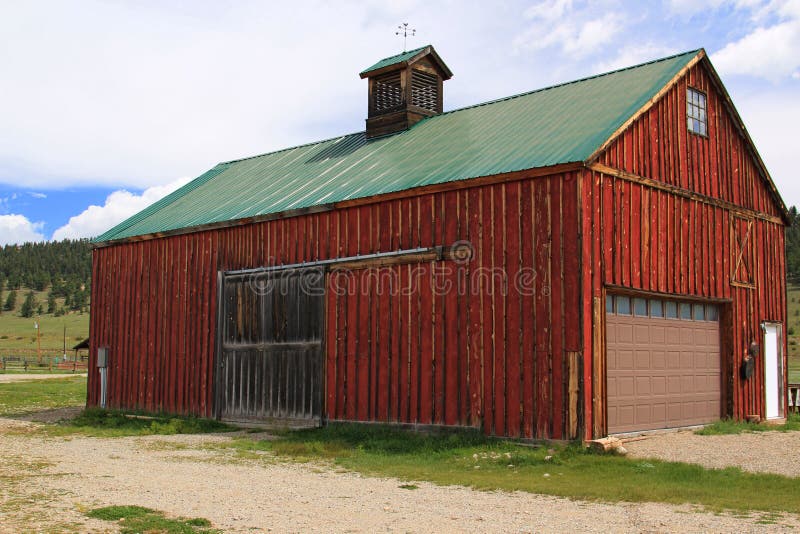 Ranch Barn stock photo. Image of ranching, weather, cattle - 100962596