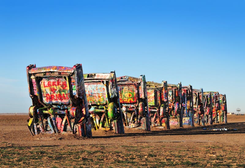 Ranch De Cadillac Sur Route 66 Dans Le Texas Photo éditorial - Image du ...